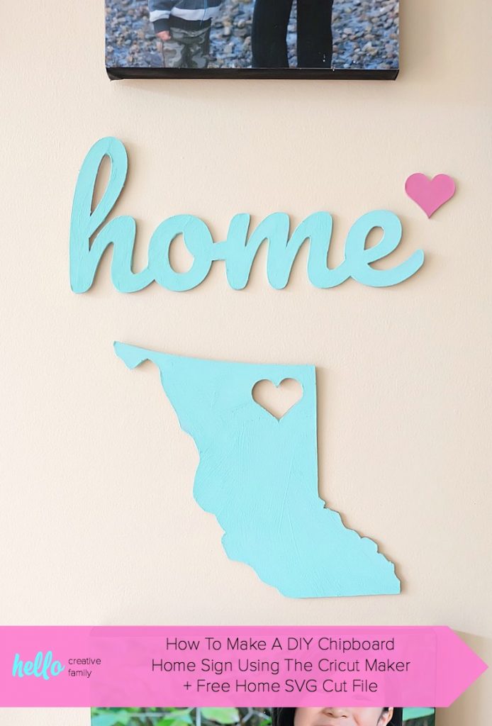 How To Make A DIY Chipboard or Basswood Home Sign Using The Cricut ...