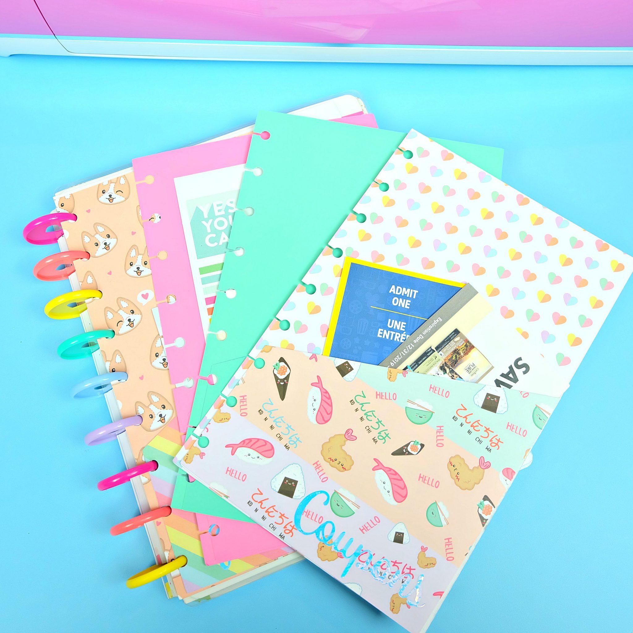 Free Pocket Planner Folder Cut File + 15 Planner Themed SVGs