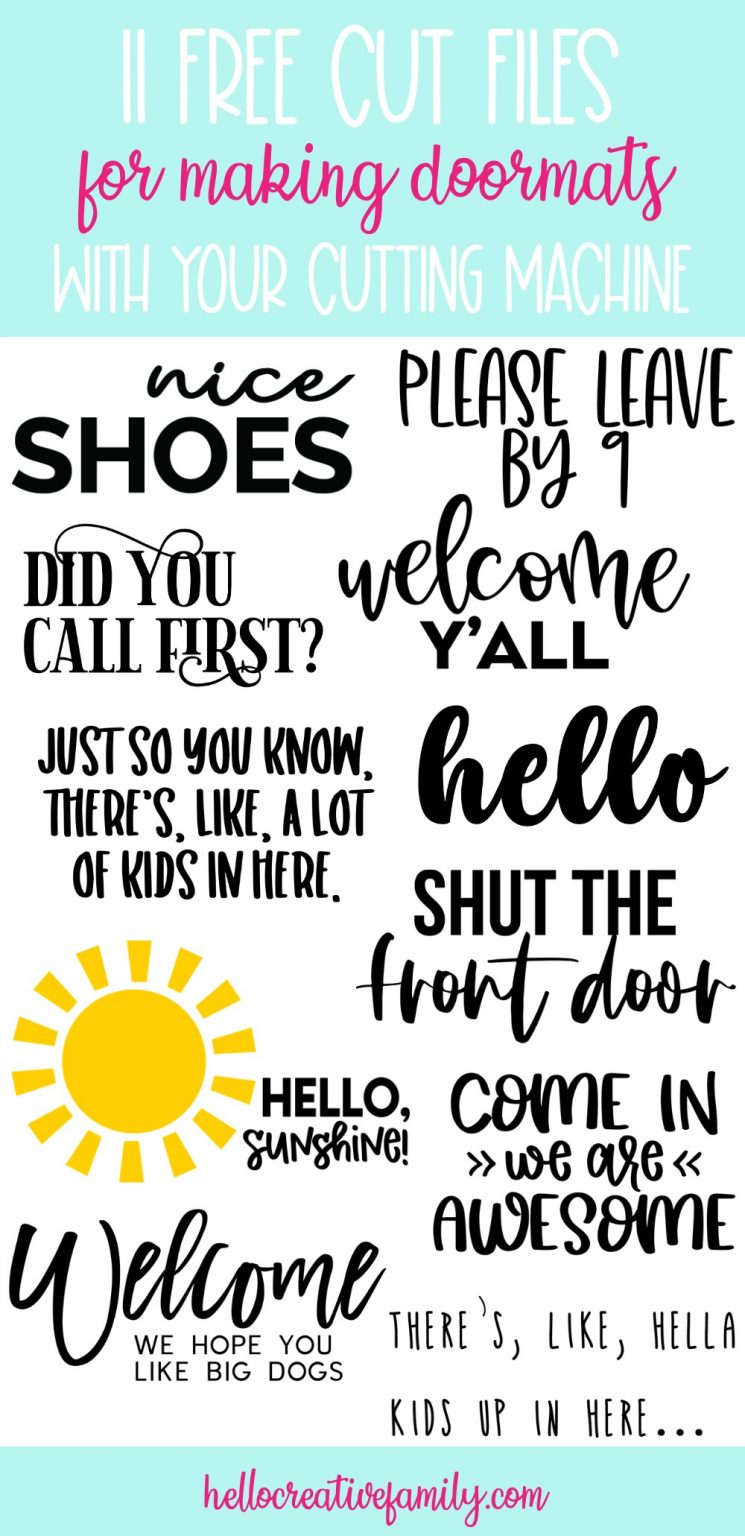 11 Free Doormat SVG Files To Make With Your Cricut