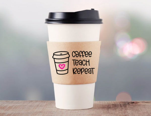 13 Free Teacher Cut Files Including Coffee Teach Repeat SVG