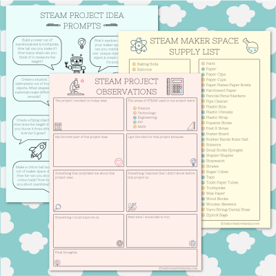 16 Free STEAM Worksheets For Kids - Hello Creative Family