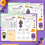 18 Free Halloween Printables Including Halloween Activity Placemat