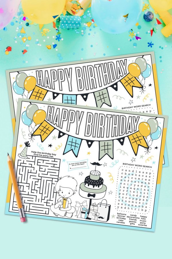 Free Birthday Activity Sheets + 14 Birthday Printables