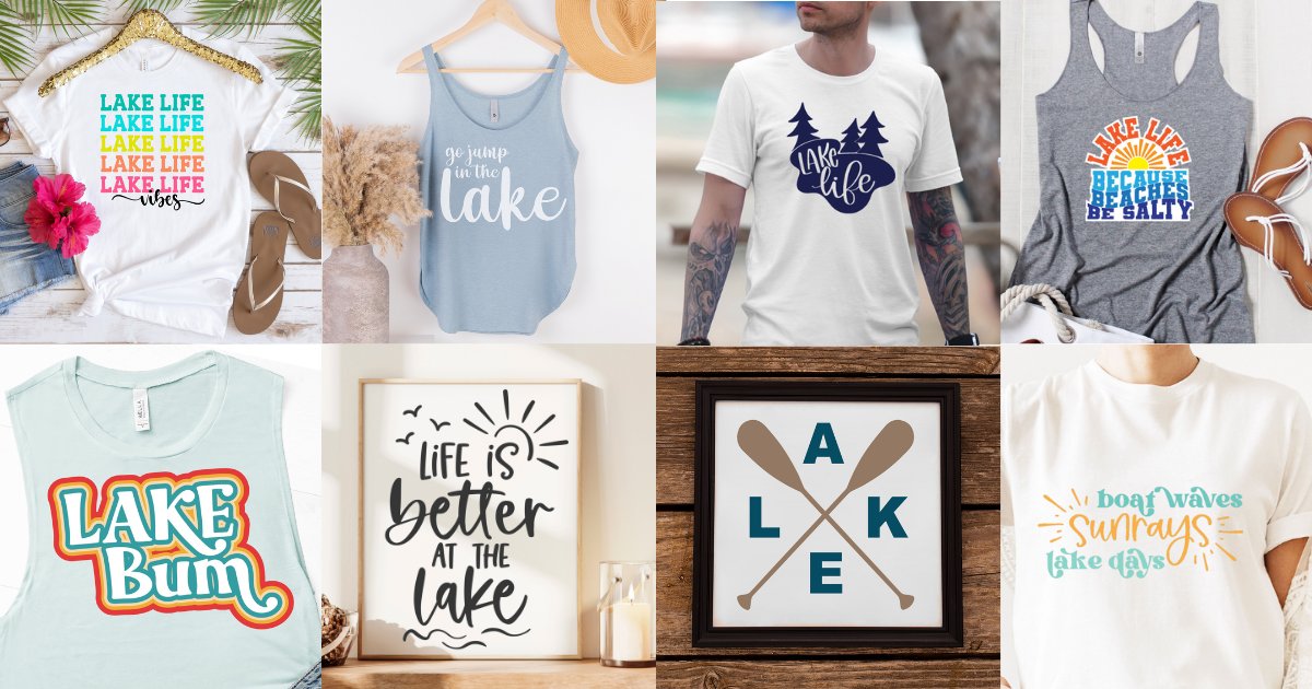 17 Free Lake SVG Files Including Lake Life Vibes - Hello Creative Family