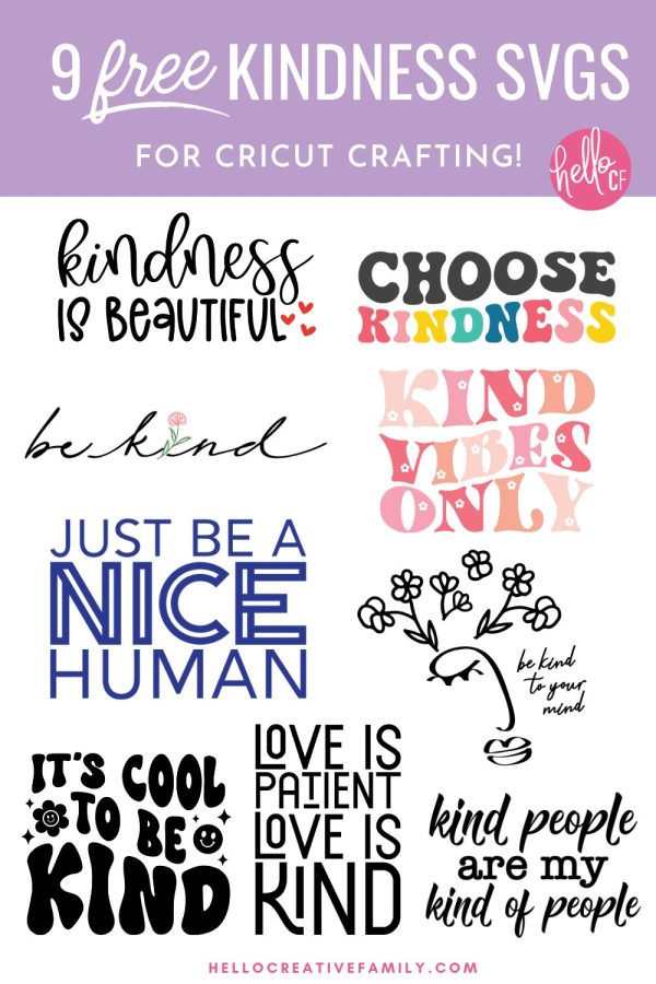9 Free Kindness SVG Files Including Kindness Is Beautiful - Hello ...