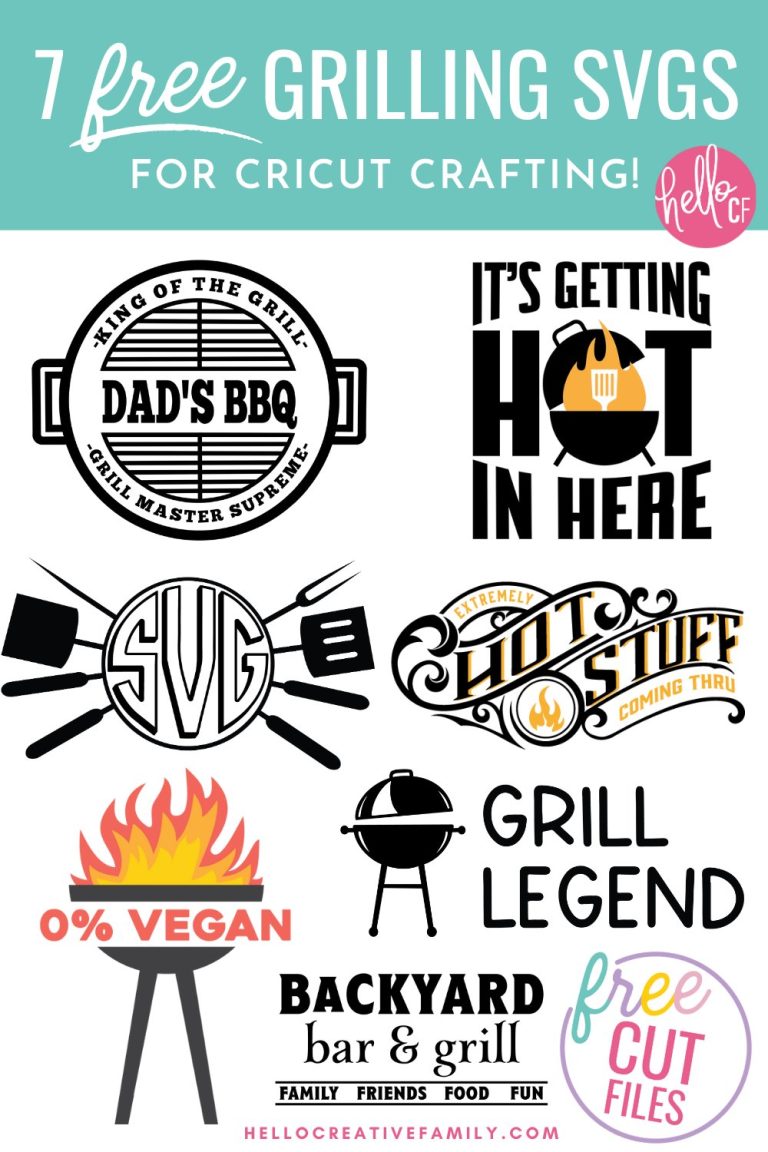 7 Free Grill SVG Files Including Dad's BBQ - Hello Creative Family