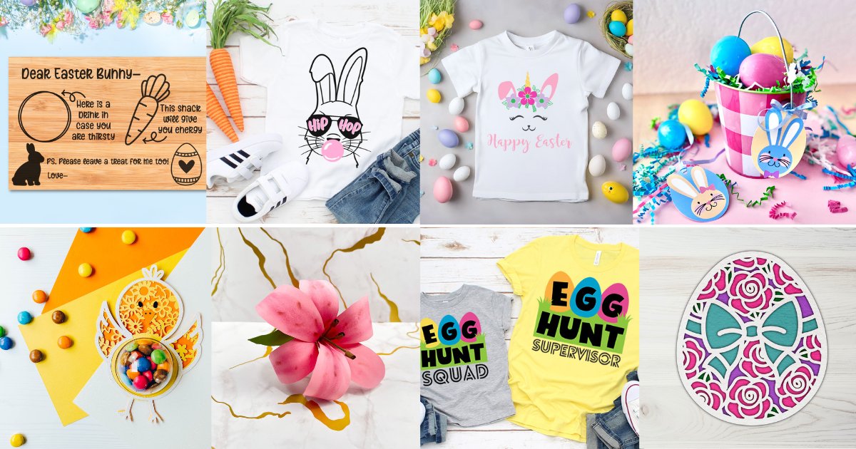 Free Easter Bunny Tray SVG + 17 Easter Cut Files - Hello Creative Family