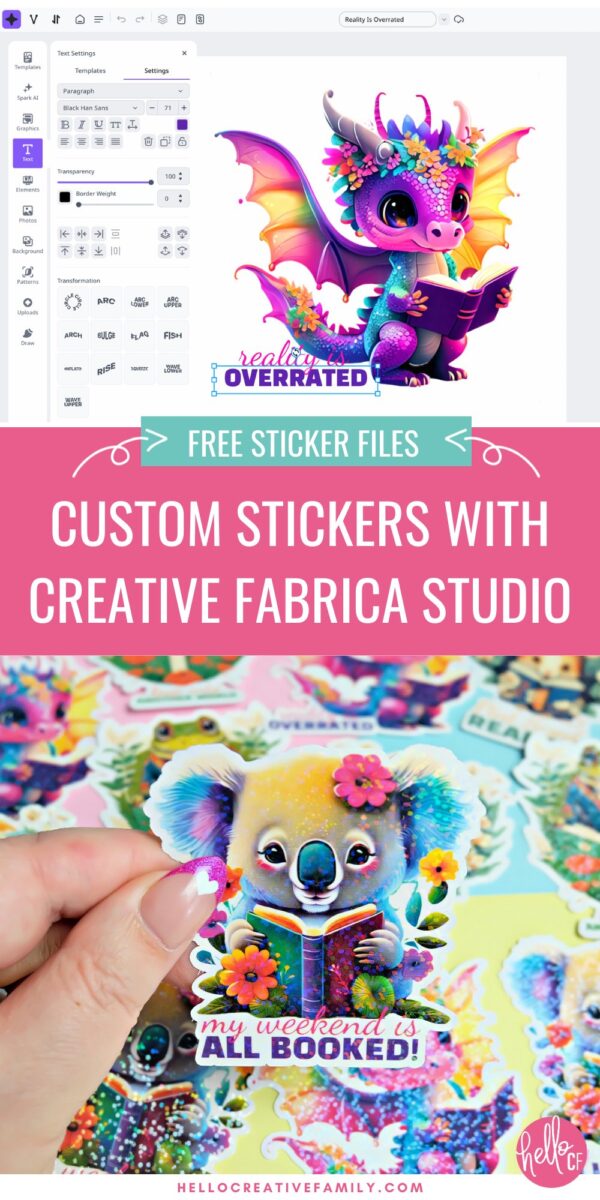 Make Custom Stickers With Creative Fabrica Studio - Hello Creative Family