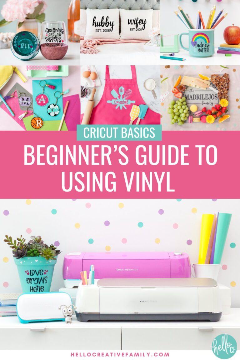 Beginner’s Guide to Using Vinyl with Cricut - Hello Creative Family