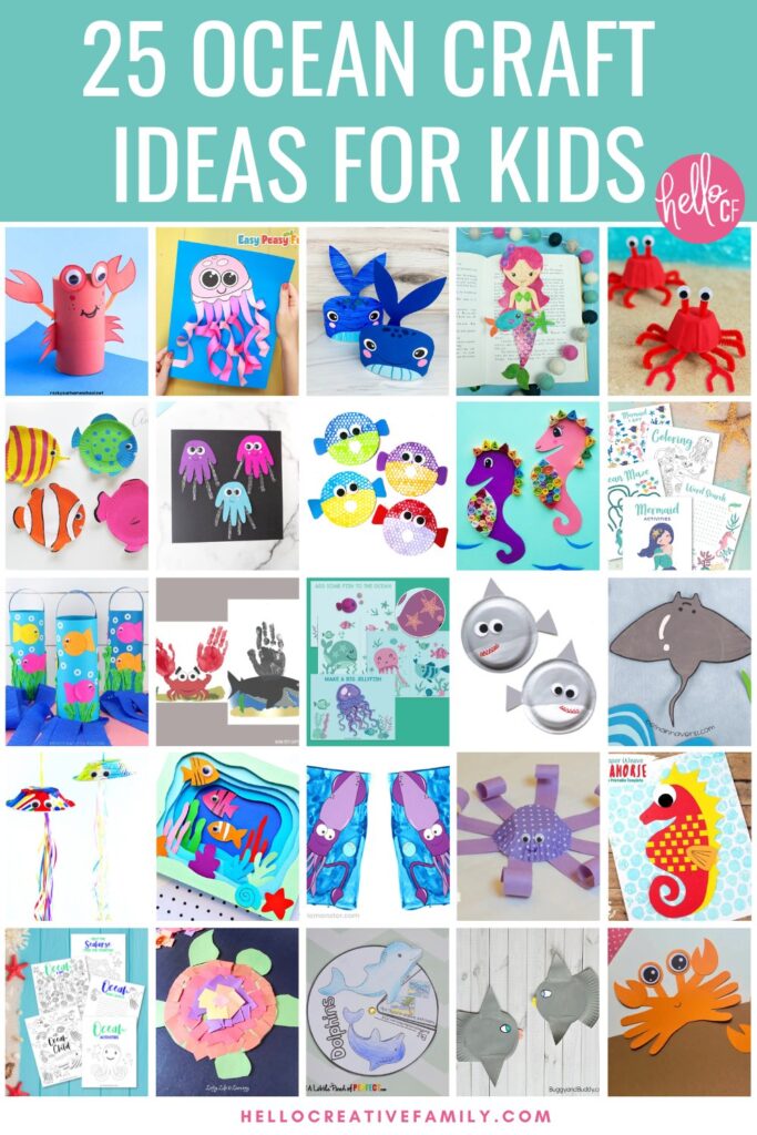 25 Ocean Crafts for Kids: Fun and Easy Craft Ideas - Hello Creative Family