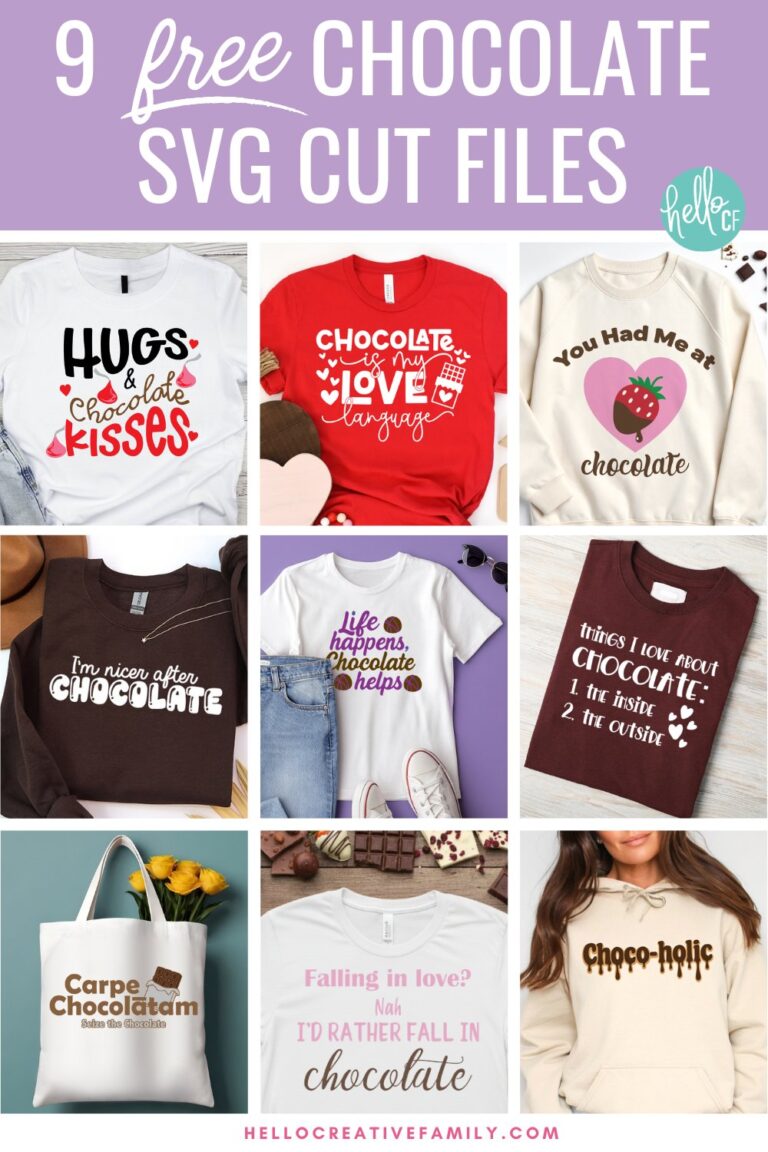 9 Free Chocolate SVG Files For Cricut Crafts - Hello Creative Family